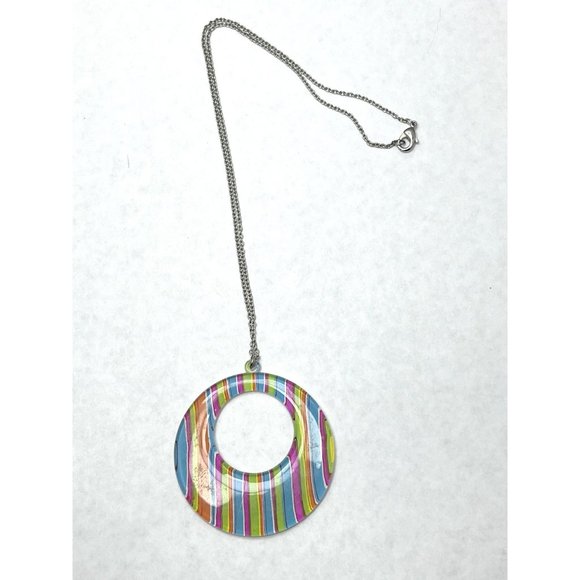 Vintage | Jewelry | Vintage Reversible Plastic Pendant Necklace | Poshmark